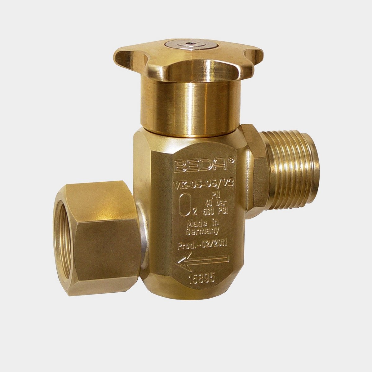 O₂-Hand-valve at the lance (6 turns) (VK) – BEDA